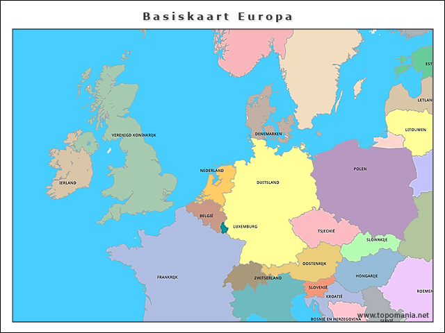 Topografie 1TL Topo landen europa | www.topomania.net