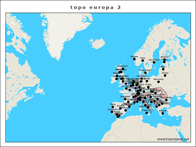 Topografie topo europa 2 | www.topomania.net