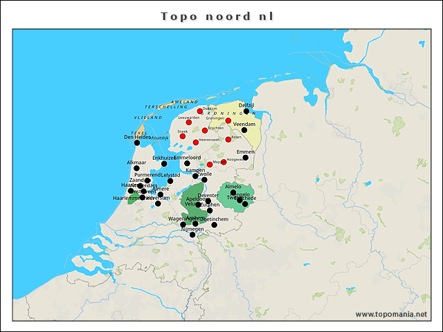Topografie Topo noord nl | www.topomania.net
