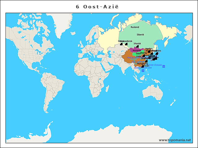 Topografie 6 Oost-Azië | www.topomania.net