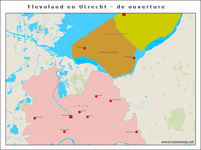 Topografie Flevoland en Utrecht - De ouverture | www.topomania.net