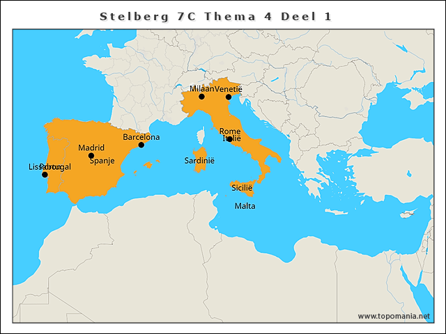 Topografie Stelberg 7C Thema 4 Deel 1 | www.topomania.net