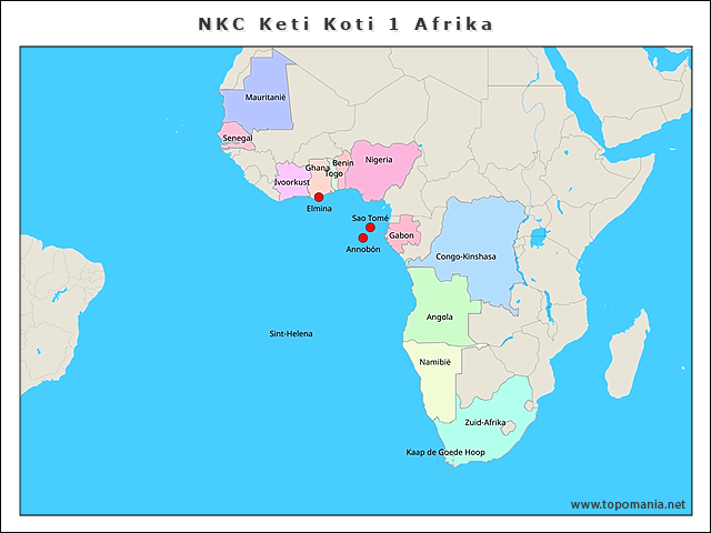 Topografie NKC Keti Koti 1 Afrika | www.topomania.net