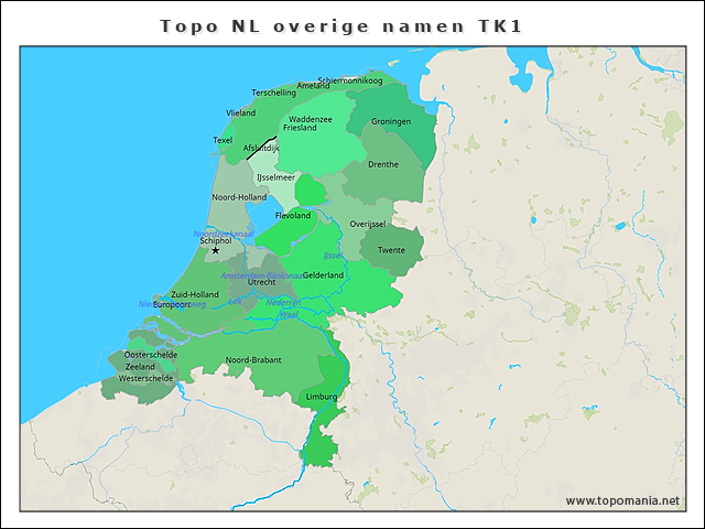 Topografie Topo NL overige namen TK1 | www.topomania.net