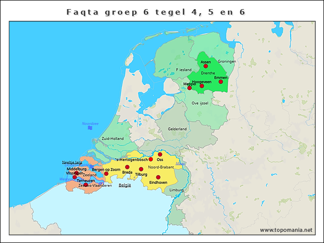 Topografie Faqta groep 6 tegel 4, 5 en 6 | www.topomania.net