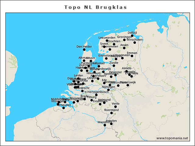 Topografie Topo NL Brugklas | www.topomania.net
