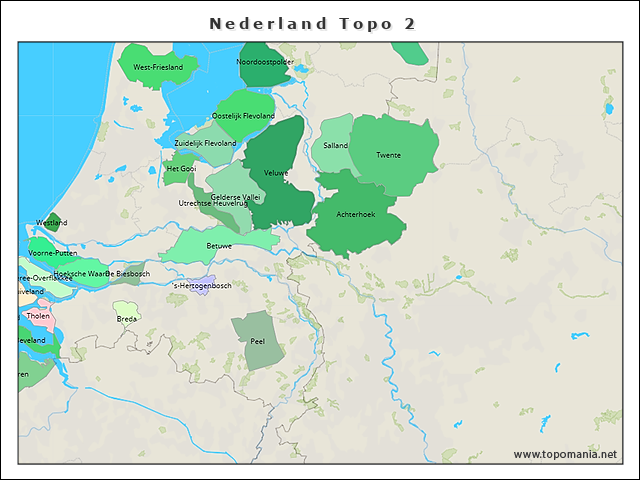 Topografie Nederland Topo 2 | www.topomania.net