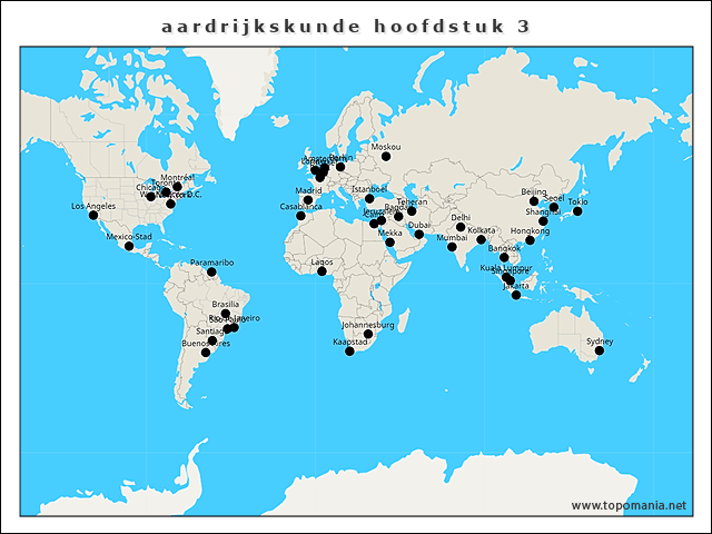 Topografie aardrijkskunde hoofdstuk 3 | www.topomania.net