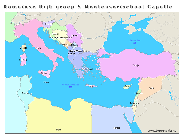 Topografie Romeinse Rijk groep 5 Montessorischool Capelle | www ...