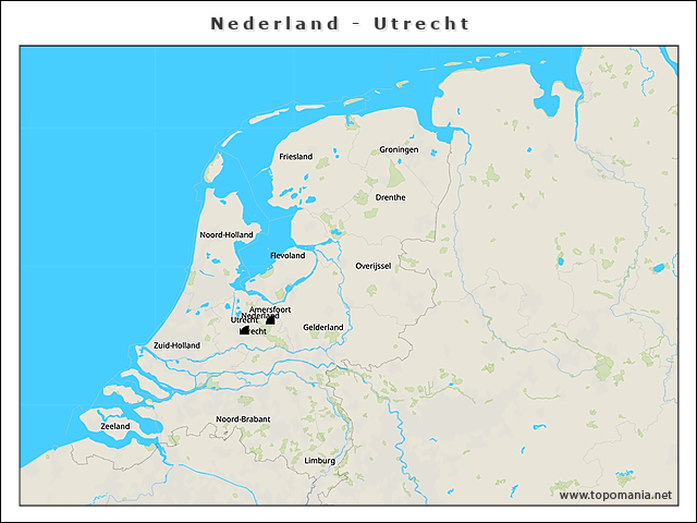 Topografie Nederland - Utrecht | www.topomania.net