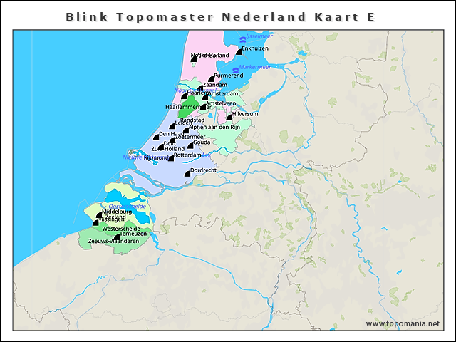 Topografie Blink Topomaster Nederland Kaart E | www.topomania.net