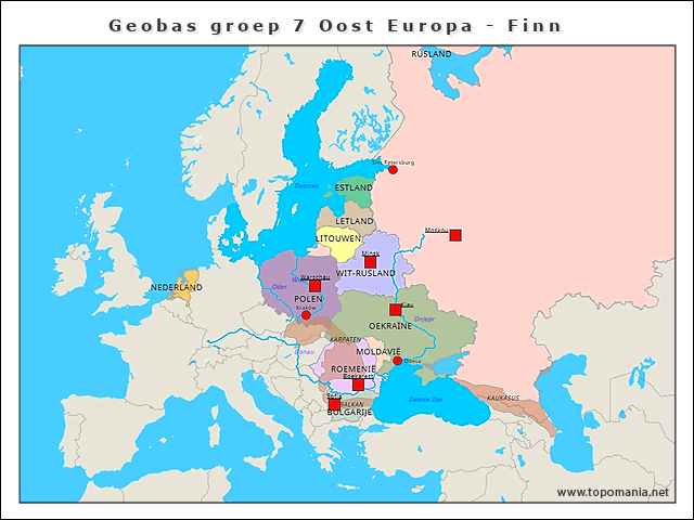 Topografie Geobas groep 7 Oost Europa - Finn | www.topomania.net