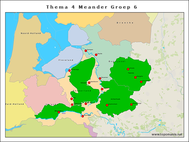 Topografie Thema 4 Meander Groep 6 | www.topomania.net