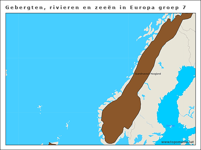Topografie Gebergten, rivieren en zeeën in Europa groep 7 | www ...