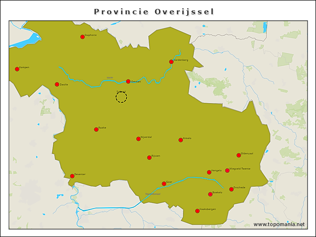 Topografie Provincie Overijssel | www.topomania.net