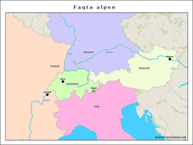 Topografie Faqta alpen | www.topomania.net