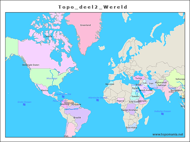 Topografie Topo_deel2_Wereld | www.topomania.net