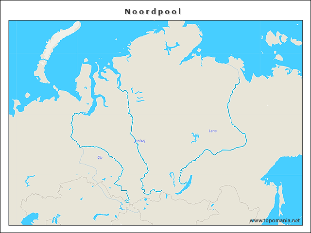 Topografie Noordpool | www.topomania.net
