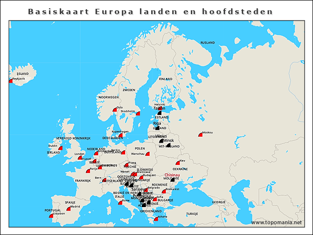 Kaart Van Europa Met Landen En Hoofdsteden Europa Kaart Quiz | 105+