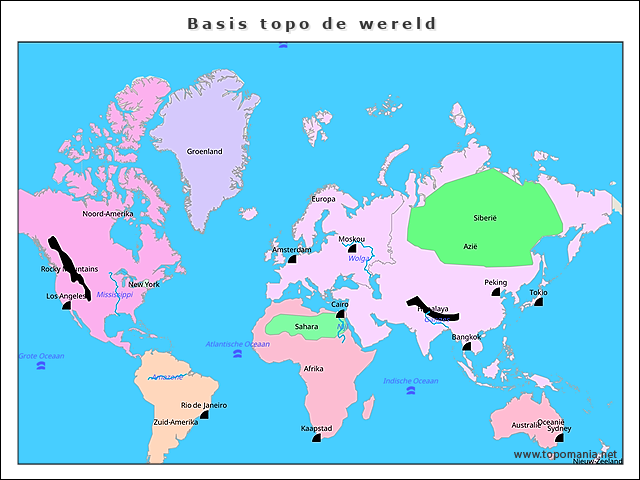 Topografie Basis topo de wereld | www.topomania.net
