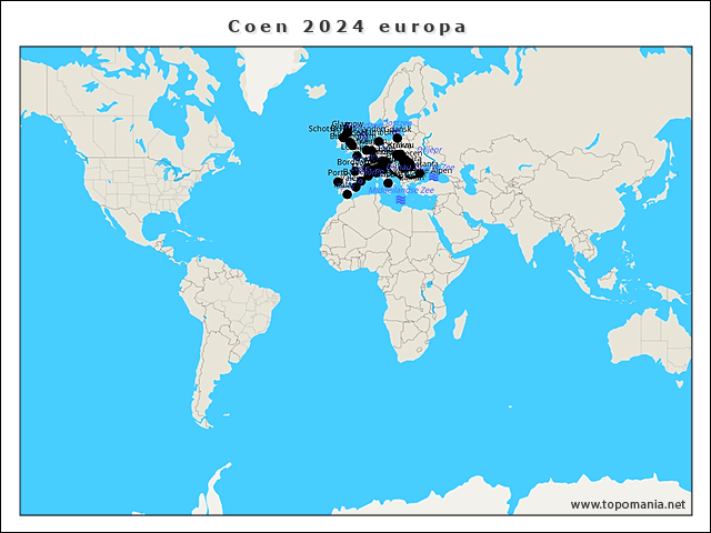 Topografie Coen 2024 europa | www.topomania.net