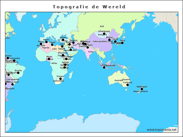 Topografie Topografie de Wereld | www.topomania.net