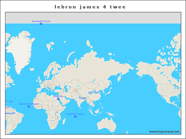 Topografie lebron james 4 twee | www.topomania.net