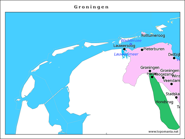 Topografie Groningen | www.topomania.net