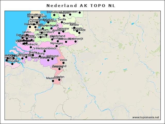 Topografie Nederland AK TOPO NL | www.topomania.net