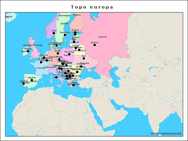 Topografie Topo europa | www.topomania.net