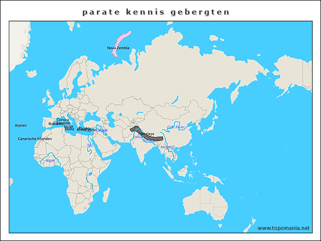 Topografie parate kennis gebergten | www.topomania.net