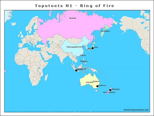 Topografie Topotoets H1 - Ring of Fire | www.topomania.net