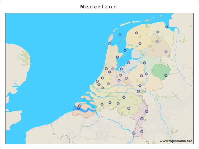 Topografie Nederland | www.topomania.net