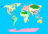 Topografie kaartbeeld rivieren en gebergten en gebieden | www.topomania.net