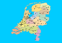 Topografie Basiskaart Nederland - 70 grote plaatsen | www.topomania.net