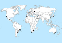 Topografie grote wereldsteden | www.topomania.net