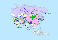 Topografie Azie landen steden wateren | www.topomania.net