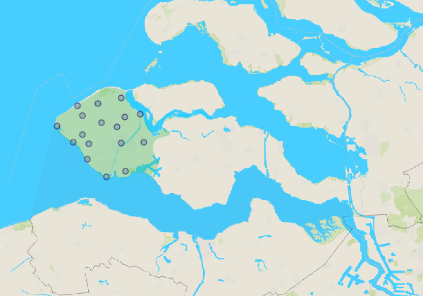 Topografie Walcheren en Zuid Beveland | www.topomania.net
