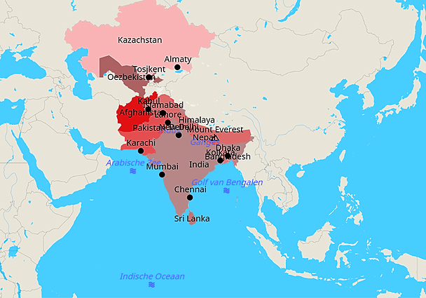 Topografie Geobas Groep 8 Zuid-Azie | www.topomania.net