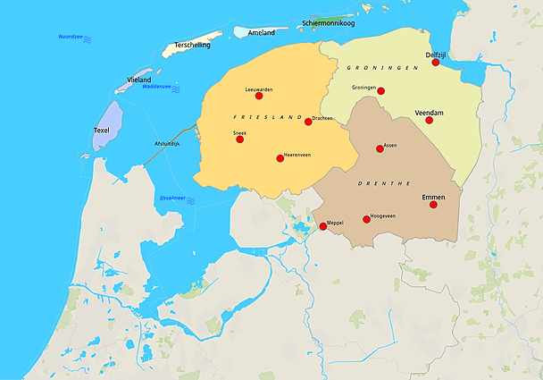 Topografie Nederland – Friesland, Groningen en Drenthe | www.topomania.net