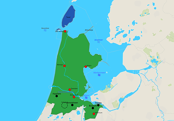 Topografie Topo Noord-Holland | www.topomania.net