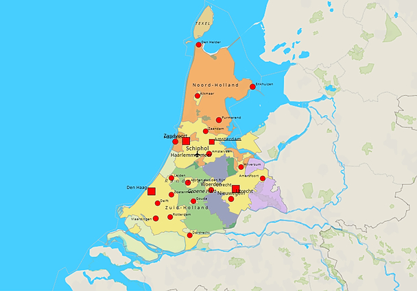 Topografie Meander groep 6 De Randstad | www.topomania.net