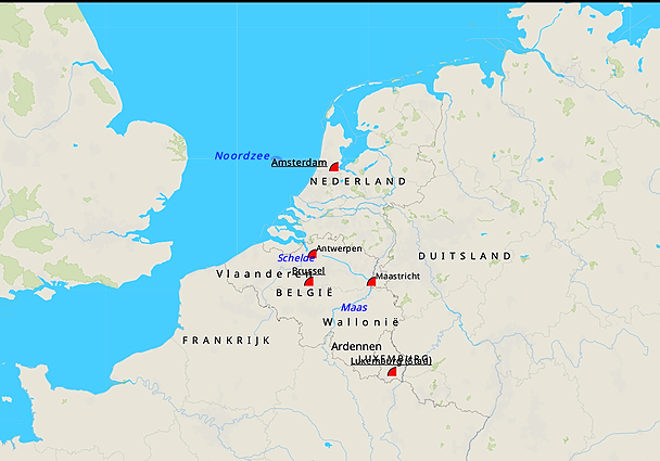 Topografie Benelux | www.topomania.net