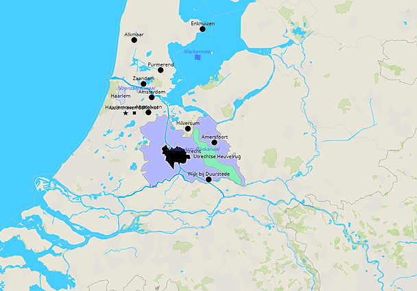 Topografie Utrecht en Noord-Holland | www.topomania.net