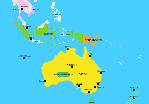 Topografie Oceanië | www.topomania.net