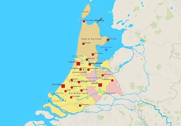 Topografie OA AK topo Noord-Holland, Zuid-Holland en Utrecht | www ...