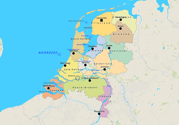Topografie Topo NL gebieden en wateren | www.topomania.net