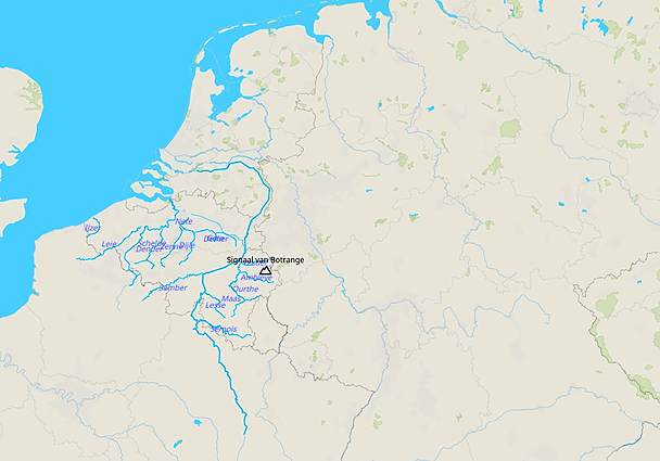 Topografie België rivieren | www.topomania.net