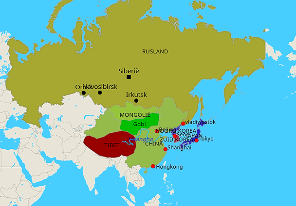 Topografie Oost- en Zuidoost-Azie groep 8 n | www.topomania.net