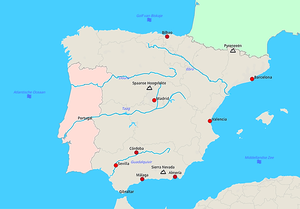 Topografie Spanje | www.topomania.net
